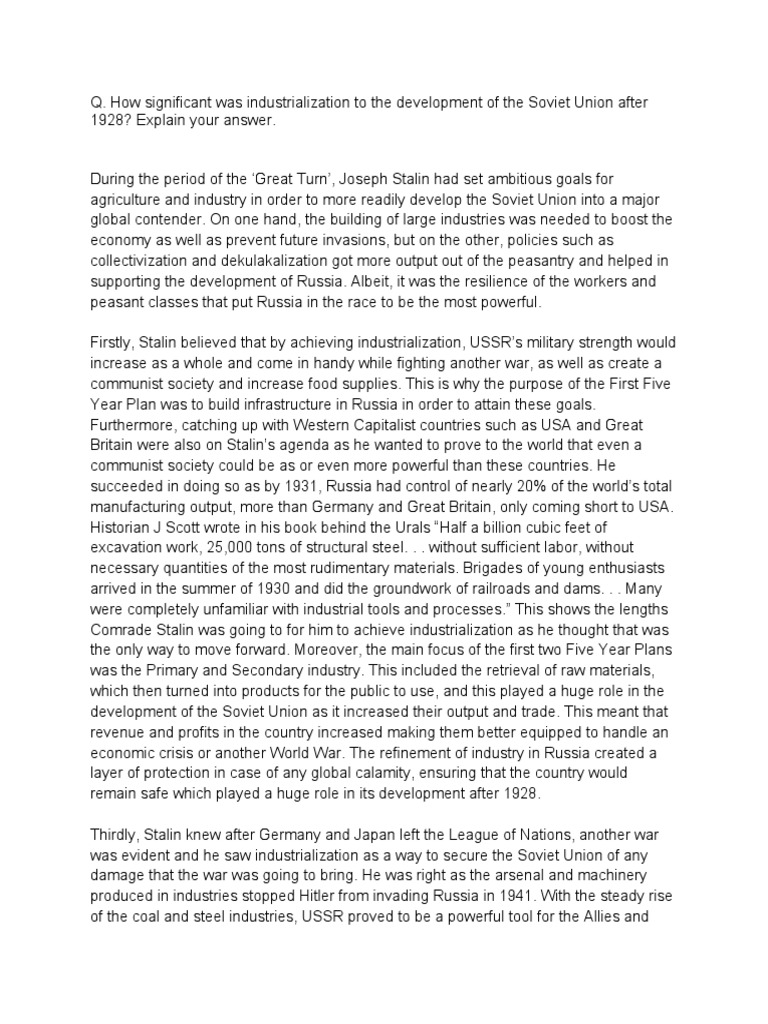 Depth Study Russia | PDF | Soviet Union | World Politics