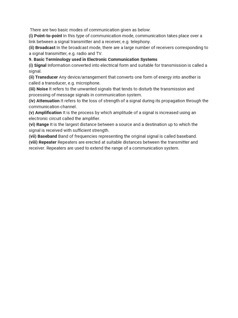 There Are Two Basic Modes of Communication Given As Below | PDF ...
