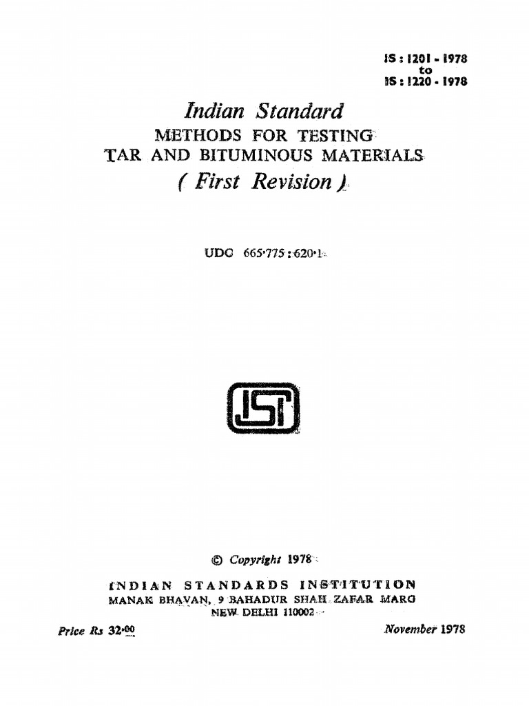 Is 1205-1978 - 2500 | PDF