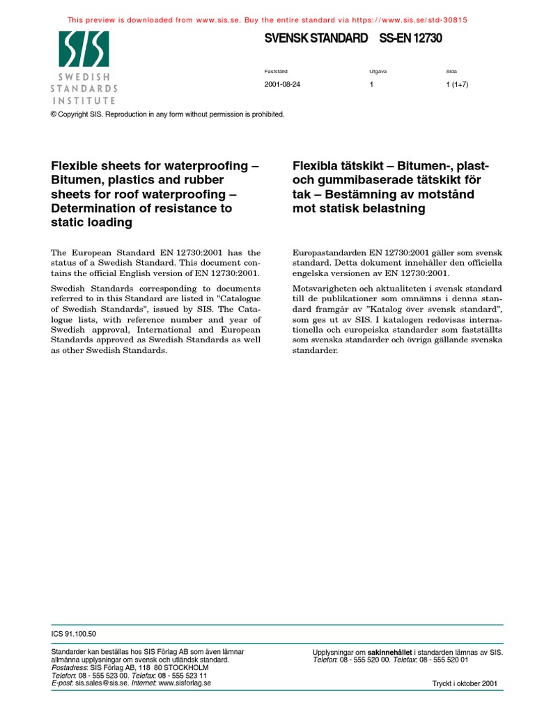 SS en 12730 en PDF | PDF