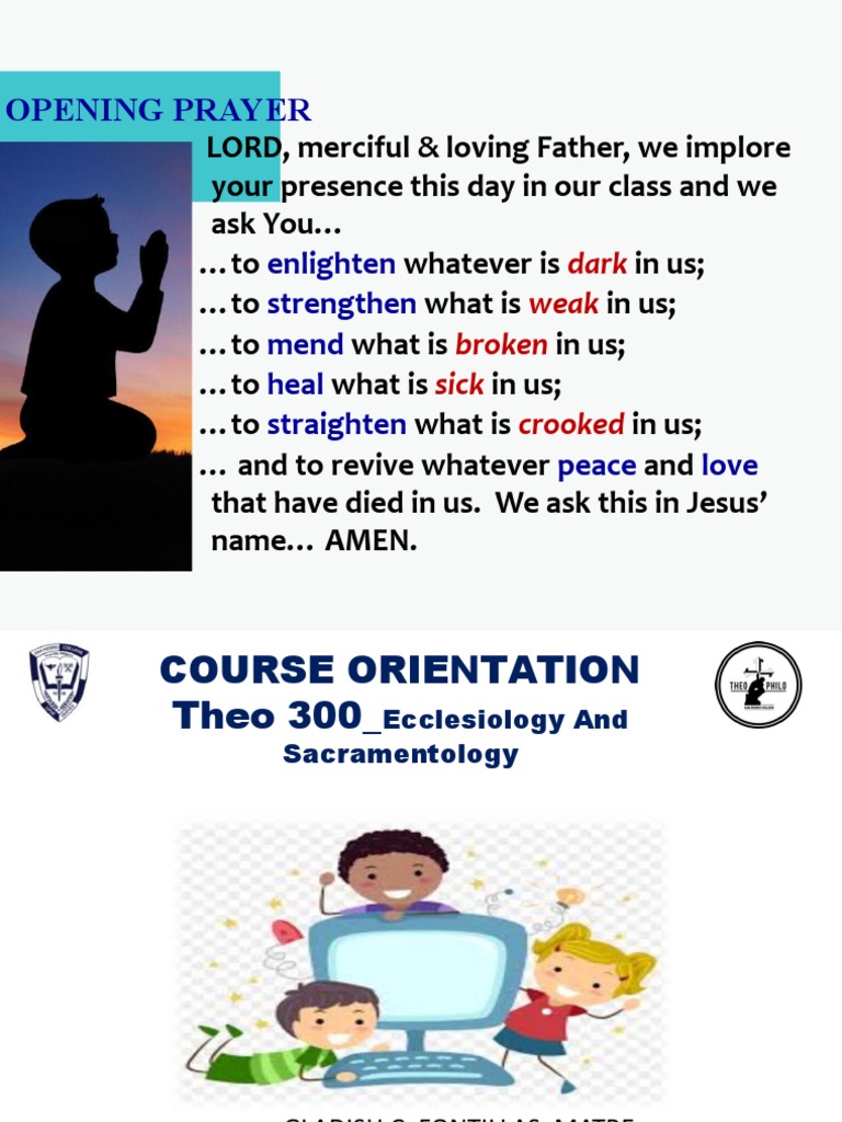 Opening Prayer: Enlighten Strengthen Mend Heal Straighten Peace Love ...