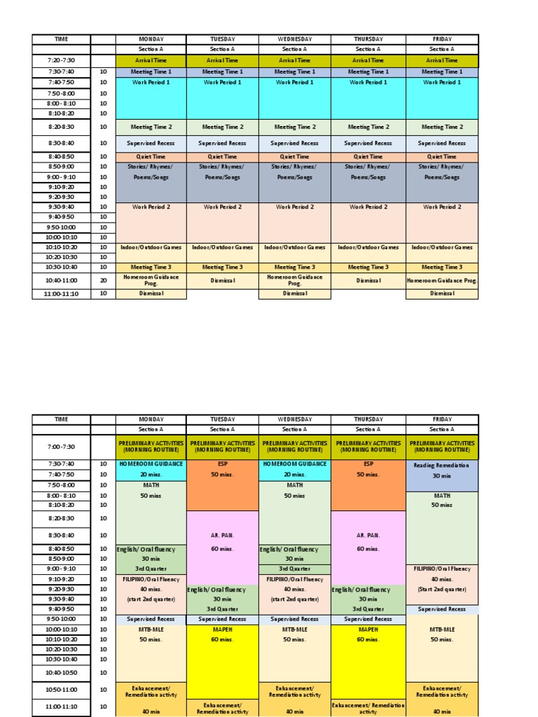 Sample Class Program | PDF | Linguistics