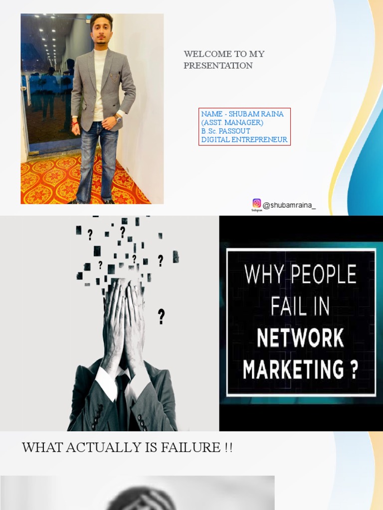 Why People Fail in Network Marketing | PDF | Career & Growth | Self ...
