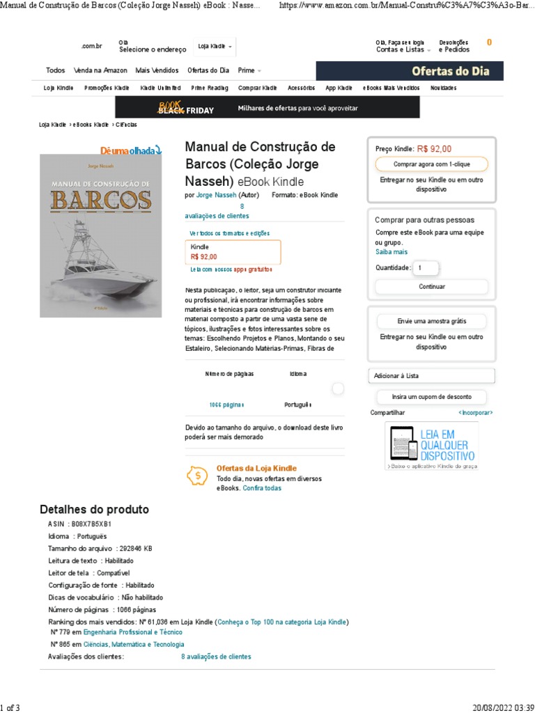 Manual de Construção de Barcos (Coleção Jorge Nasseh) Ebook Nasseh ...