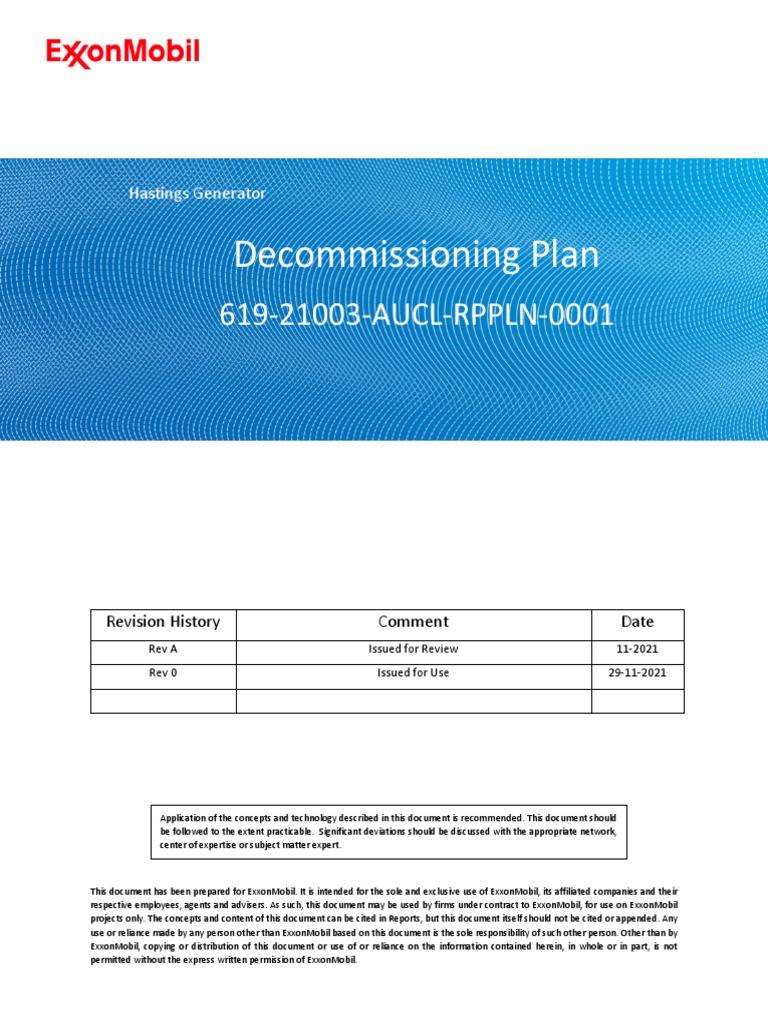DL Attachment 12 Decommissioning Plan | PDF | Demolition | Risk