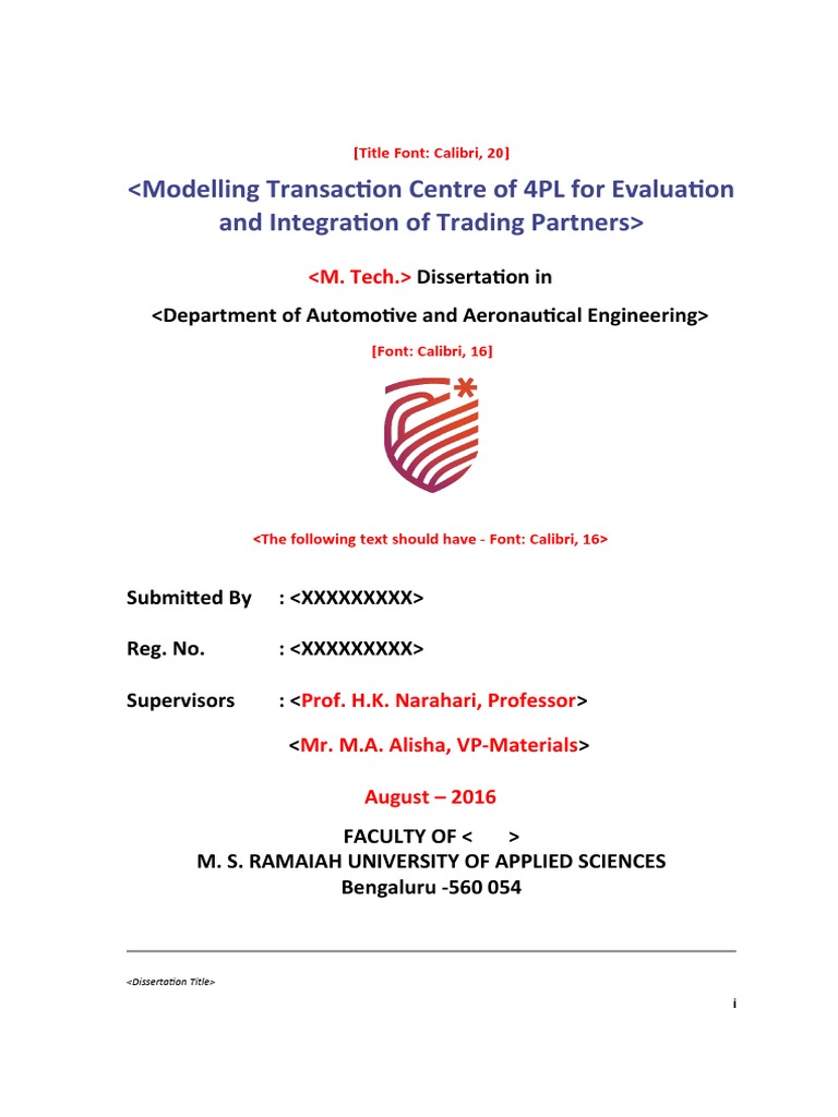 Pg Dissertation Report Writing Template 1499924021 Pdf Science Thesis