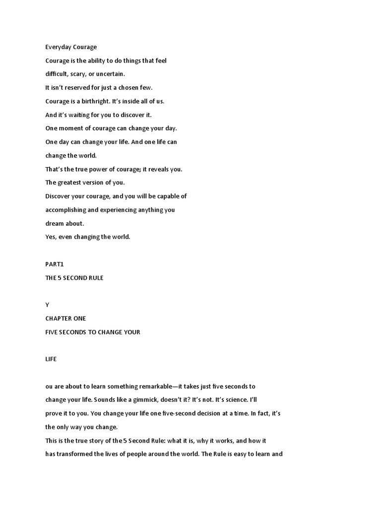 Everyday Courage | PDF | Psychology | Psychological Concepts