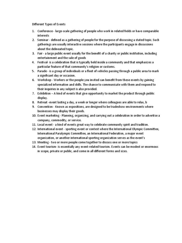 different-types-of-events-pdf