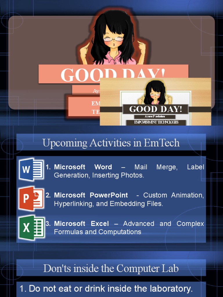 6 - Dos & Donts Inside A Computer Lab | PDF | Electrical Connector ...