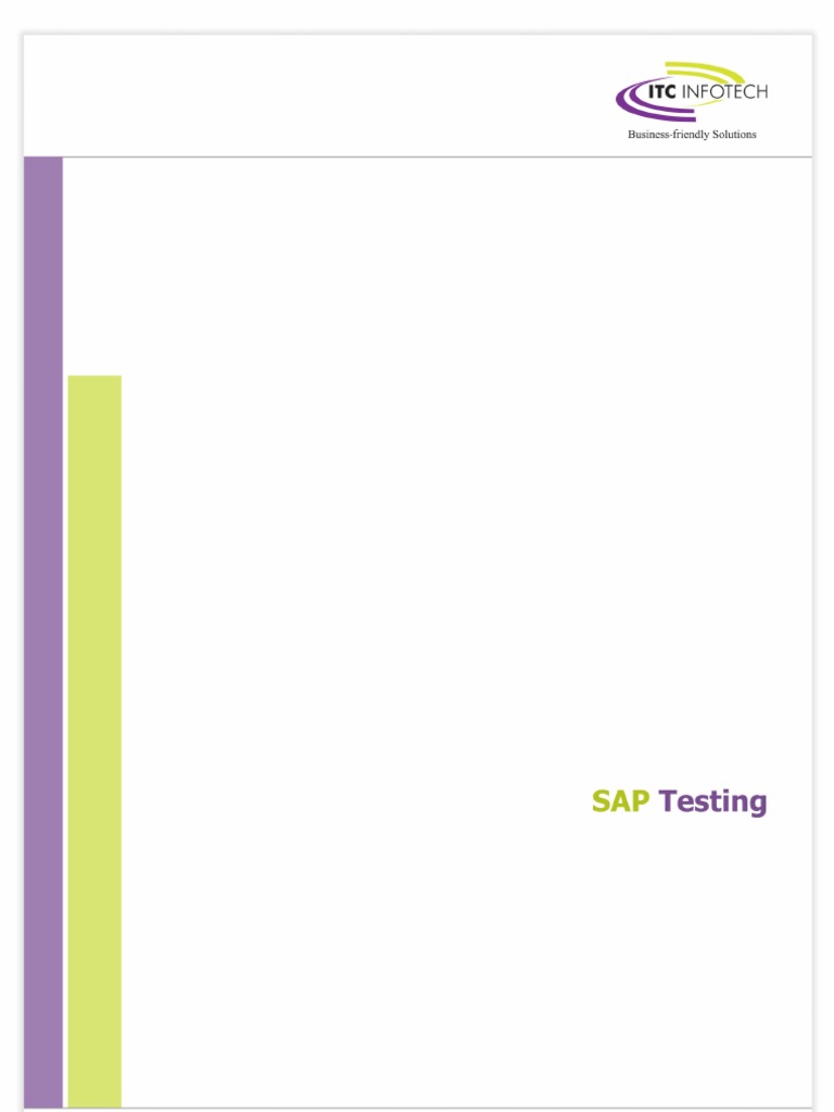 SAP Testing | PDF | Enterprise Resource Planning | Business Process