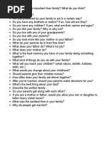 Personal History Questions | PDF