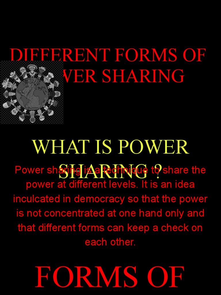 Different Forms of Power Sharing | PDF