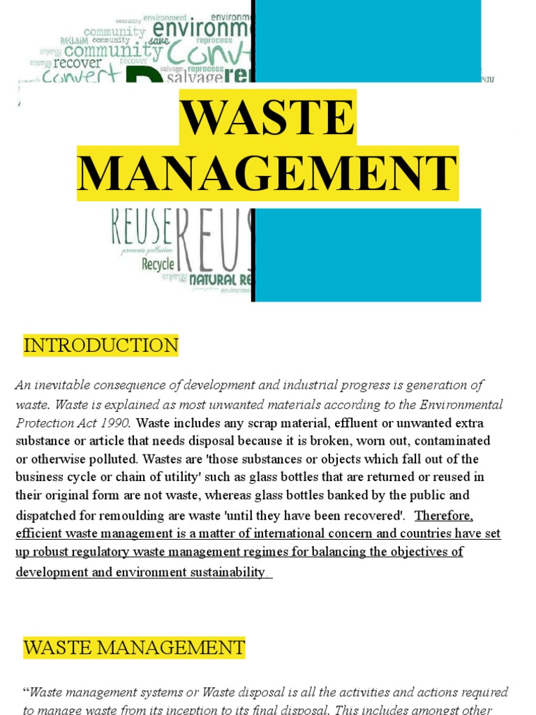 Waste Management | PDF | Waste Management | Waste
