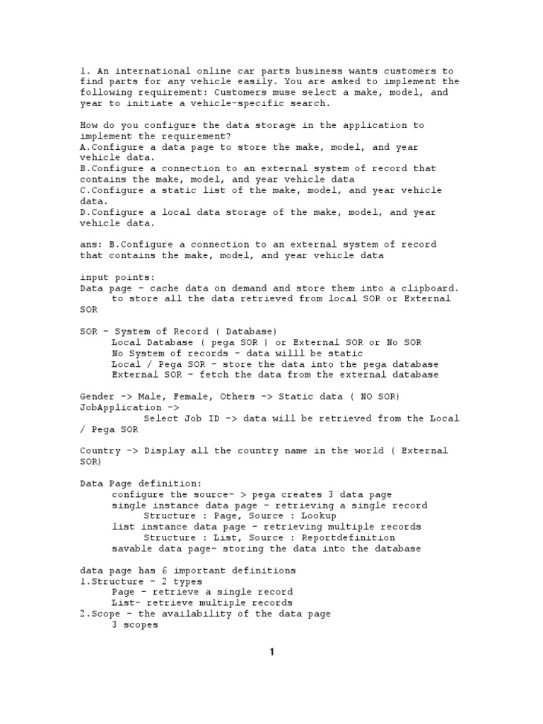 Pega Day 1 Pdf Databases Unit Testing 