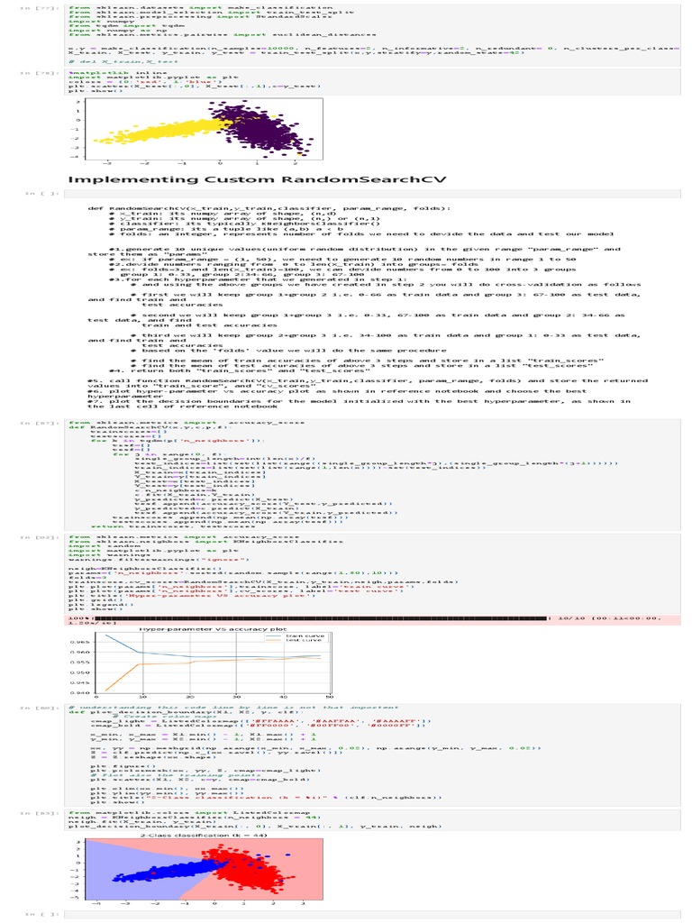 Implementing Custom RandomSearchCV for Hyperparameter Tuning | PDF | Accuracy And Precision ...