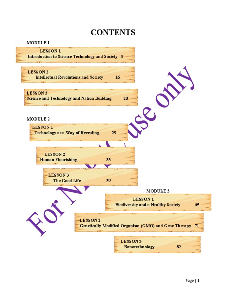 STS Module1 Science Technology | PDF | Science | Spinning (Textiles)