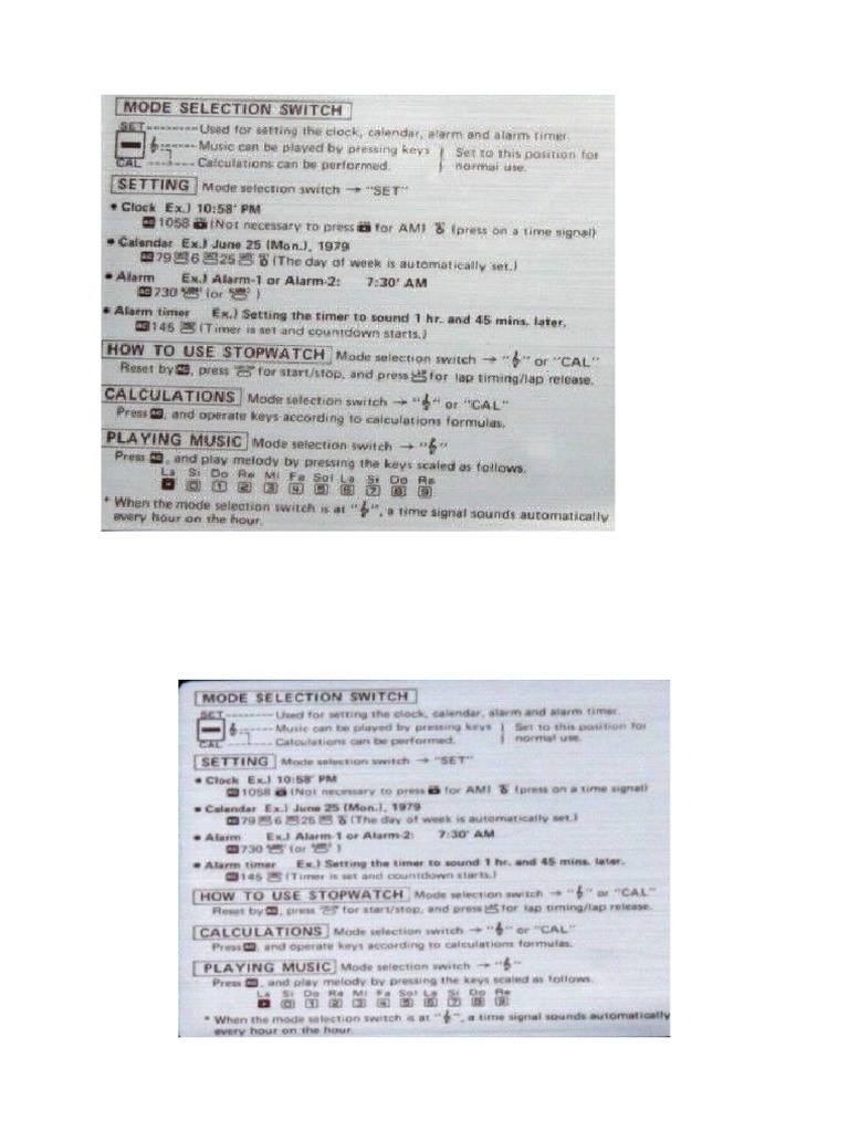 Casio Melody-80 | PDF
