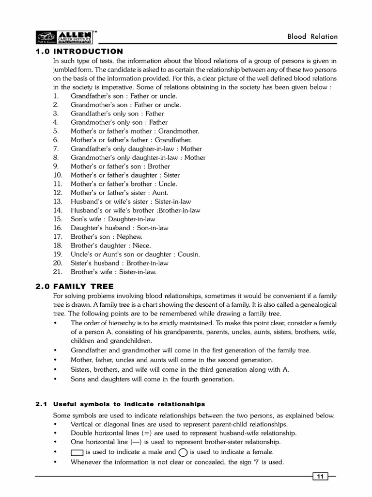 Blood Relation | PDF