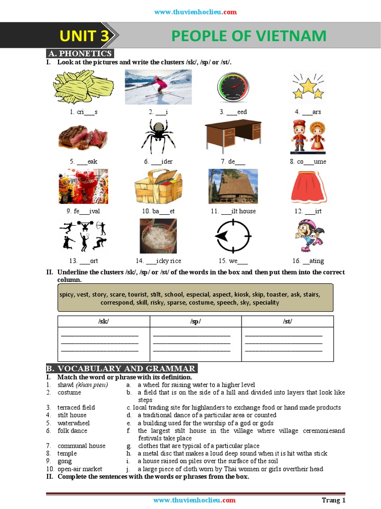 Unit 3: People of Vietnam | PDF