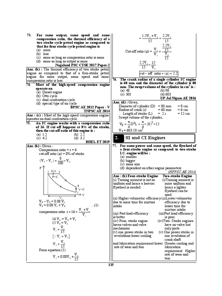 SI and CI Engines: (HPPSC AE 2014) | PDF | Diesel Engine | Combustion