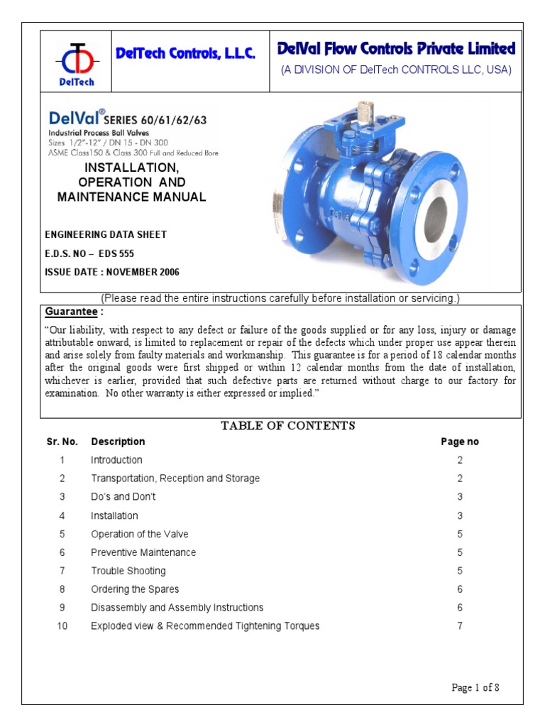Deltech Controls, L.L.C.: Delval Flow Controls Private Limited | PDF | Valve | Mechanical ...