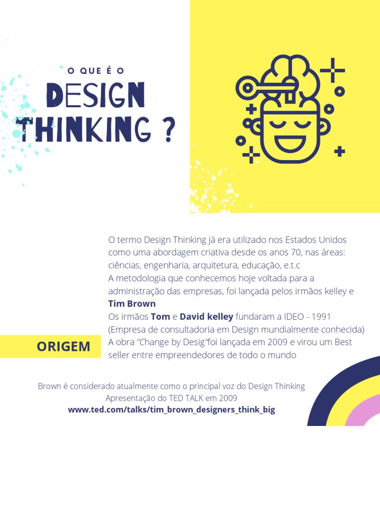 Apresentação Design Thinking | PDF | Design Thinking | Esboço