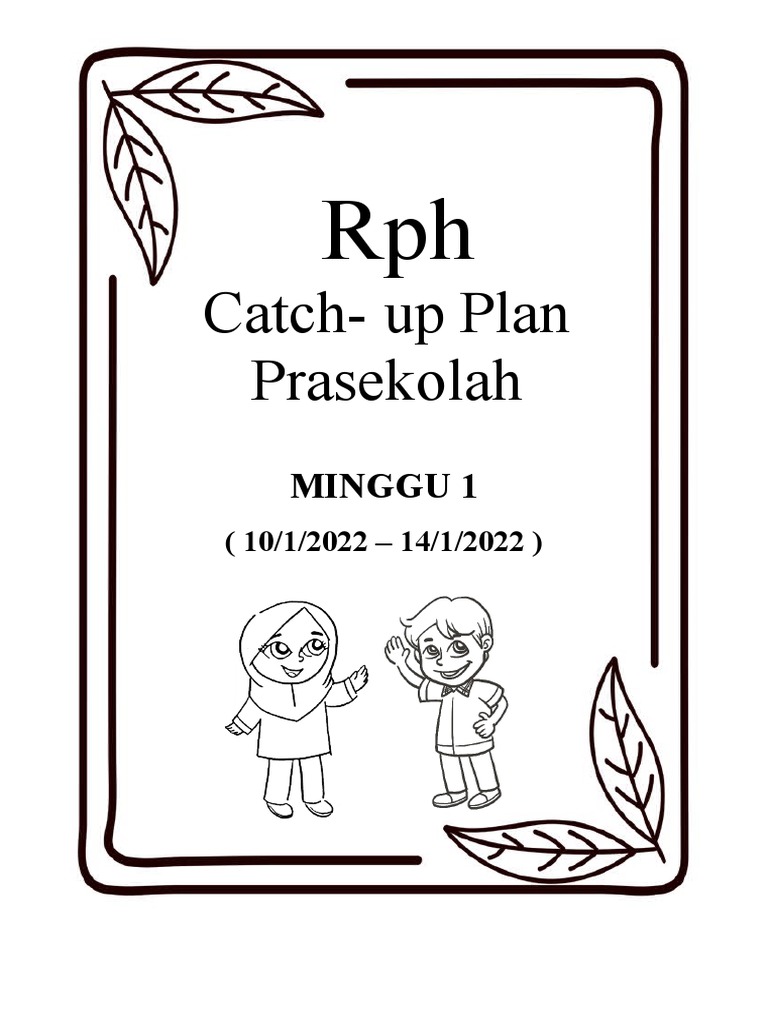 RPH Catchup Plan Prasekolah (Mggu 1) | PDF