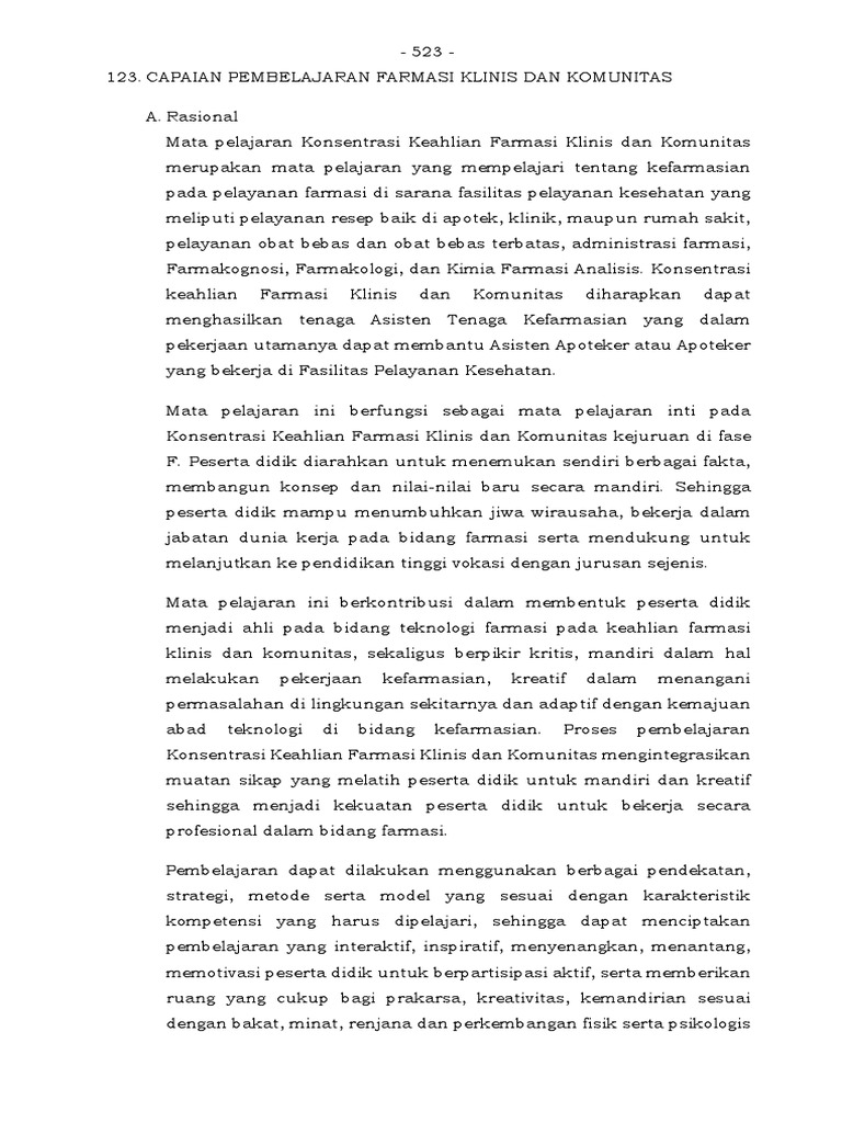 CP Fase F - FKK & Farmasi Insustri | PDF