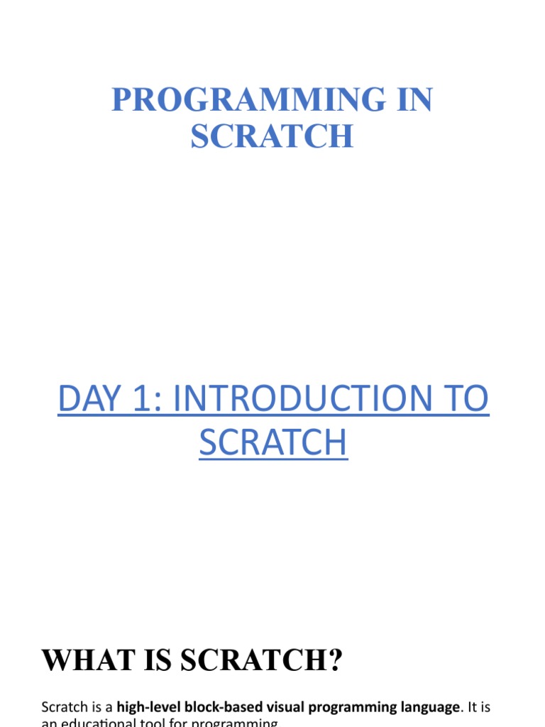 Programming Fundamentals in Scratch: An Introduction to Visual ... Programming Fundamentals in Scratch: An Introduction to Visual ...