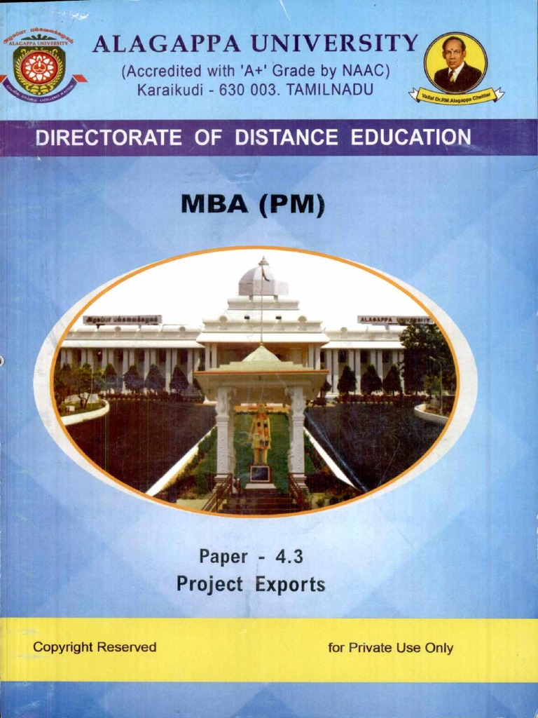 PG M.B.a Project Management English 332 43 Project Exports 9477 | PDF | Labour Economics ...