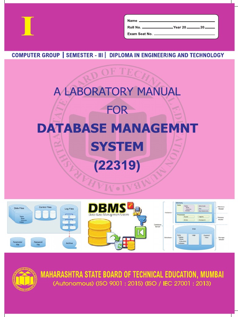 DBMS Manual | PDF