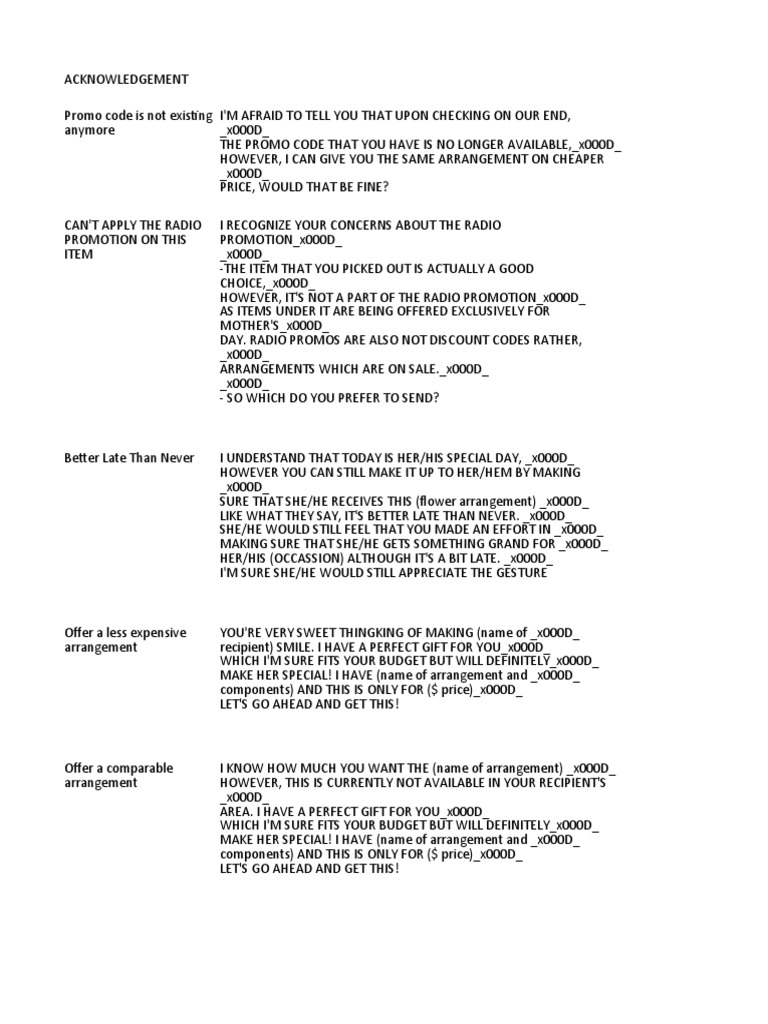 Script | PDF | Credit Card | Floristry