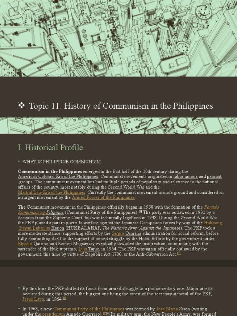 History of Communism in The Philippines | PDF | Philippines | Communism