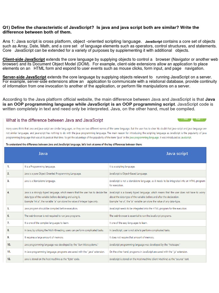 Javascript Exercise Answer Pdf Java Script Dynamic Web Page