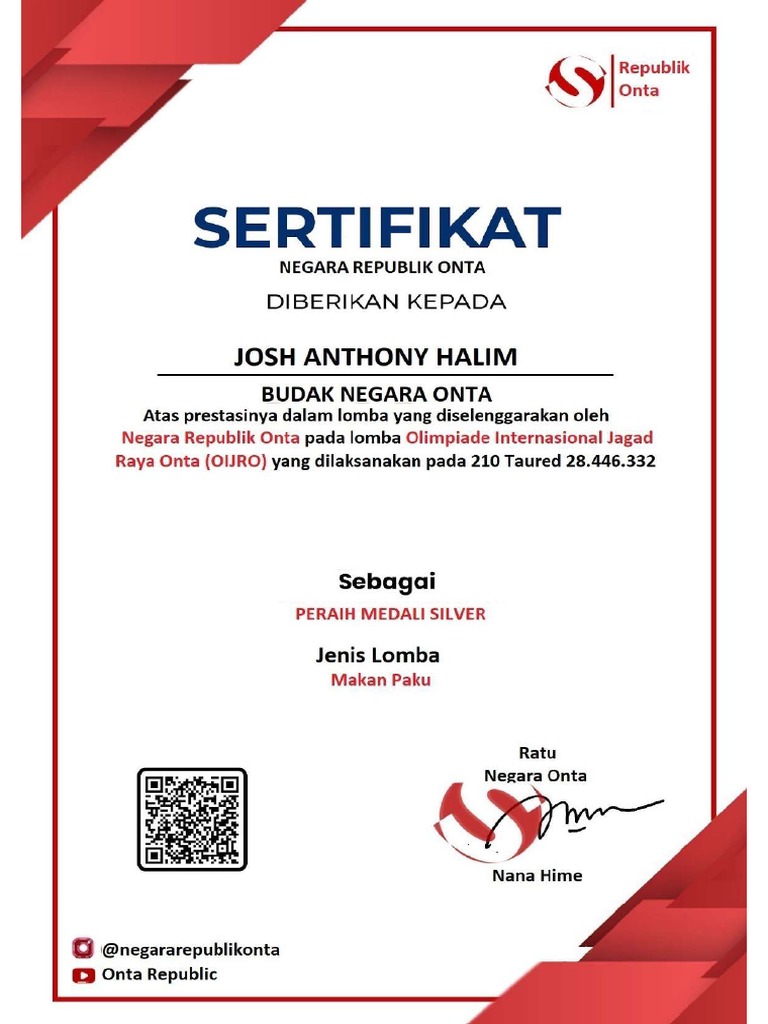 SERTIFIKAT LOMBA NJO3 IPA (ASLI) - Page-0001 | PDF
