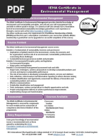 IEMA New Associate Exam Practice Questions (Environment) | PDF | Sustainability | Risk Assessment