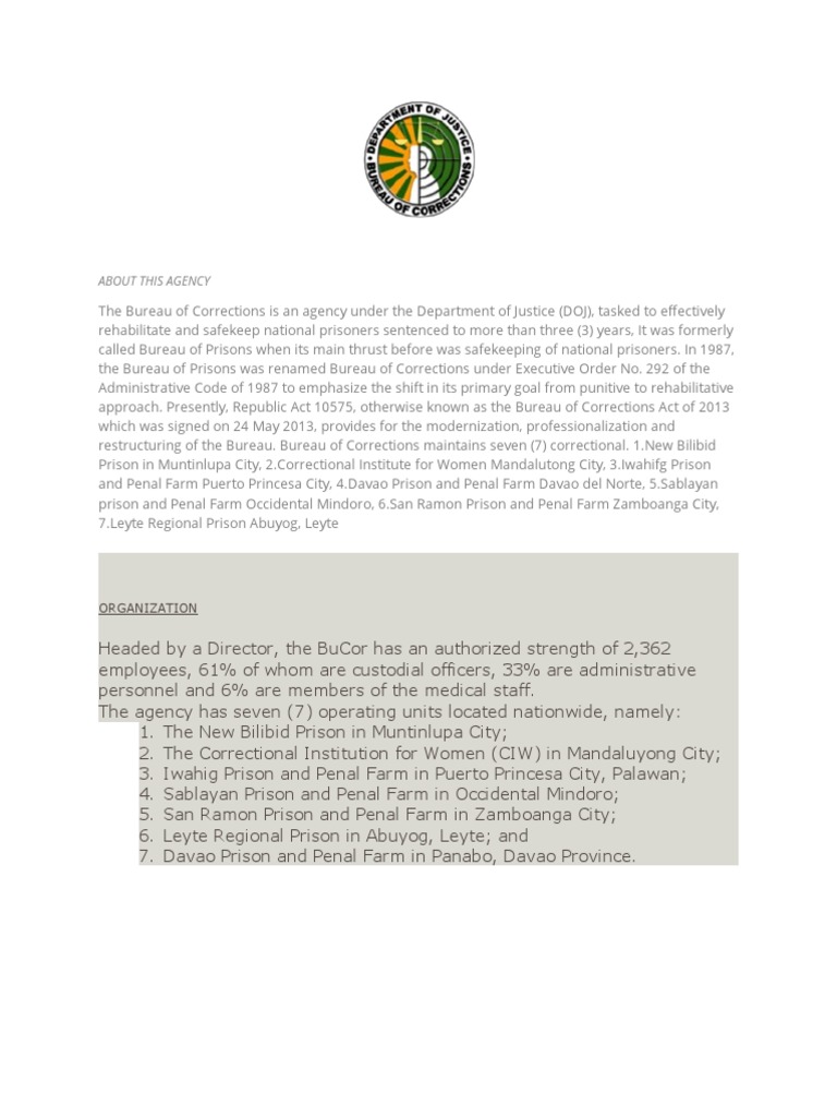 BUCOR ORGANIZATION | PDF