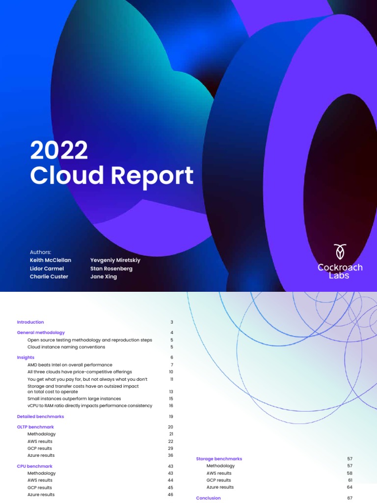 2022 Cloud Report Cockroach Labs | Download Free PDF | Central Processing Unit | Cloud Computing