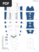 Lufthansa B747-400 D-ABVM Papercraft Template | PDF