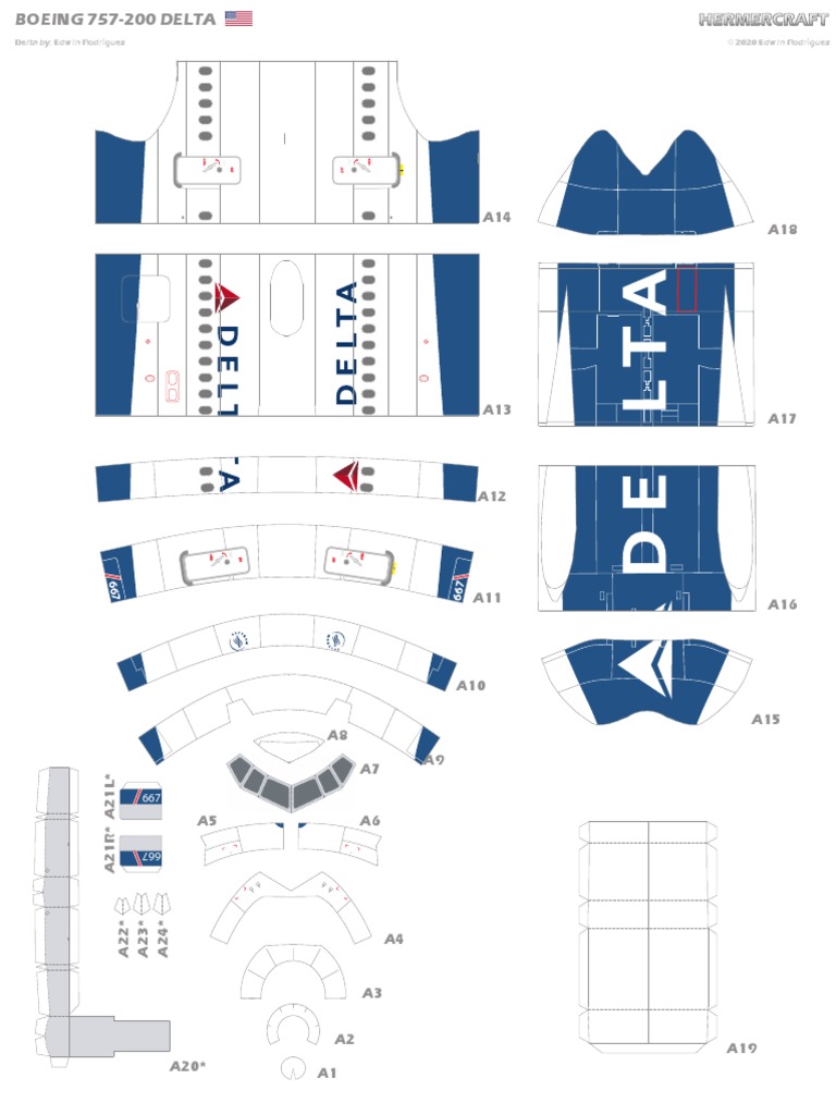 Boeing 757-200 Delta 1 120 | PDF | Board Games | Competitive Games