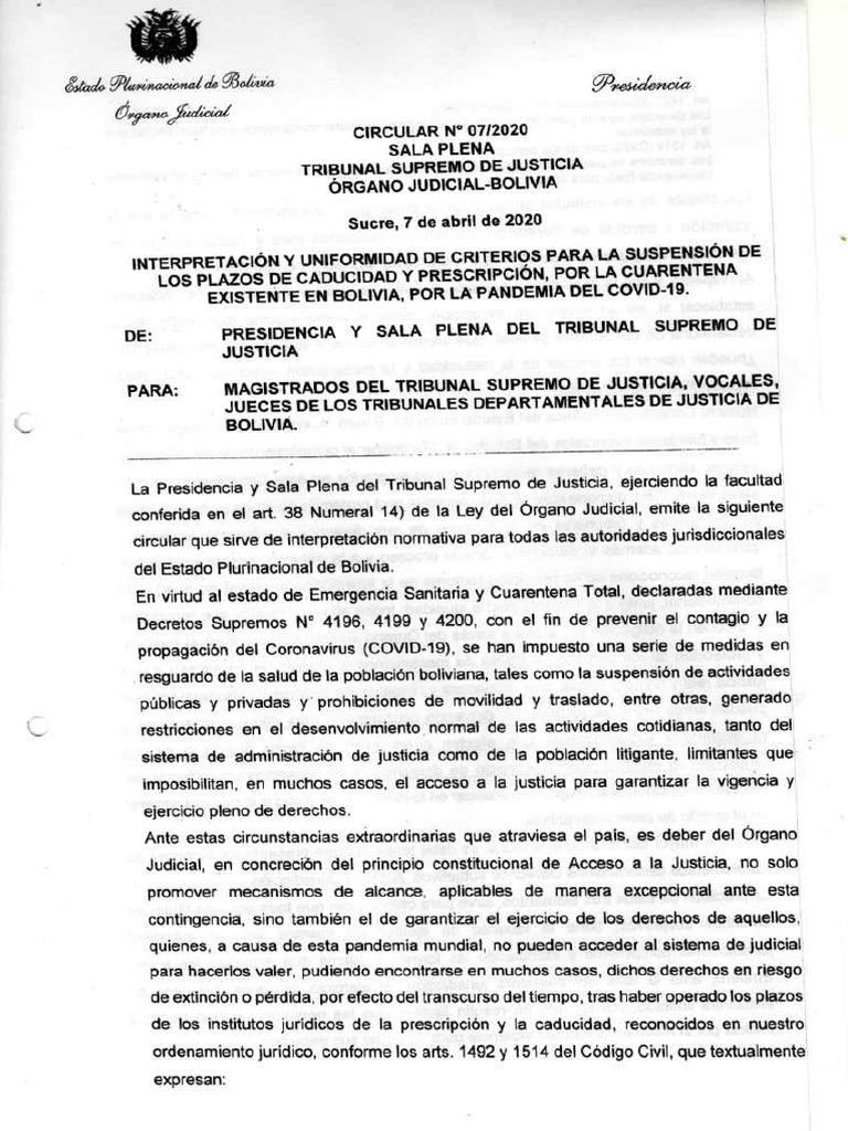 Circular 07 2020 | PDF