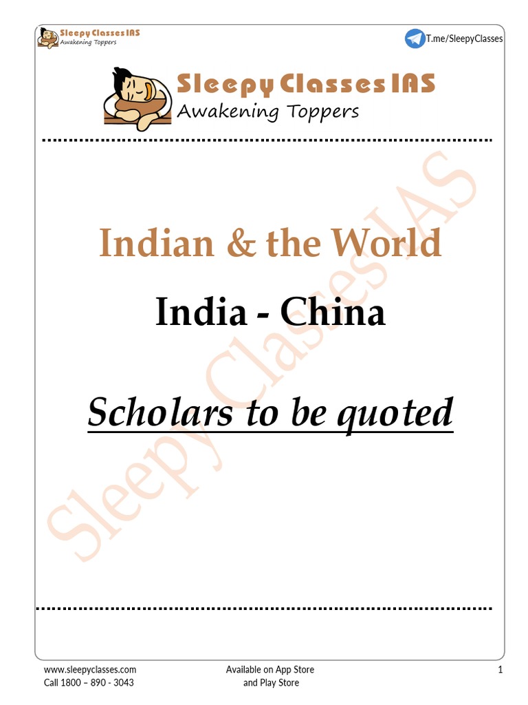 India-China Relations: Insights & Analysis | PDF | China | World Politics