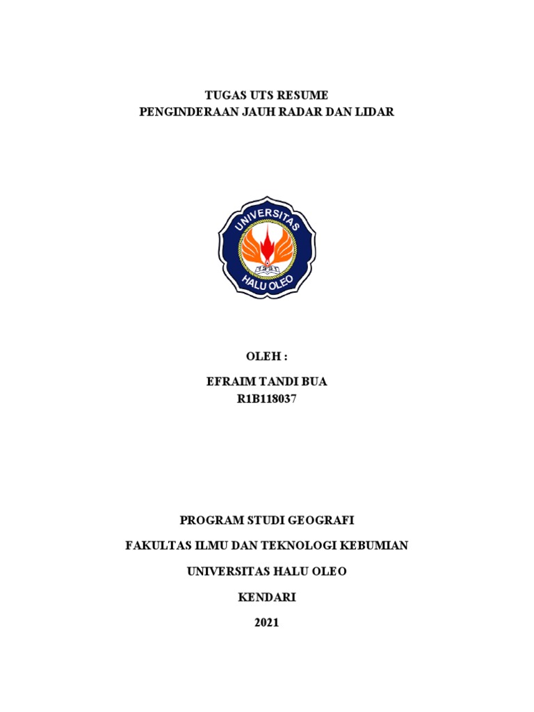 PJ Radar Dan Lidar - Resume | PDF