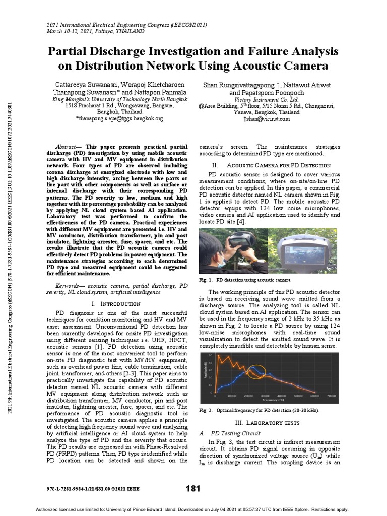 Partial Discharge Investigation and Failure Analysis On Distribution ...