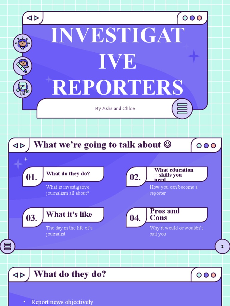 Investigative Journalism Overview | PDF | Communication | Cognition