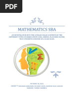 RTGS CSEC Mathematics SBA Guide | PDF | Mathematics | Data
