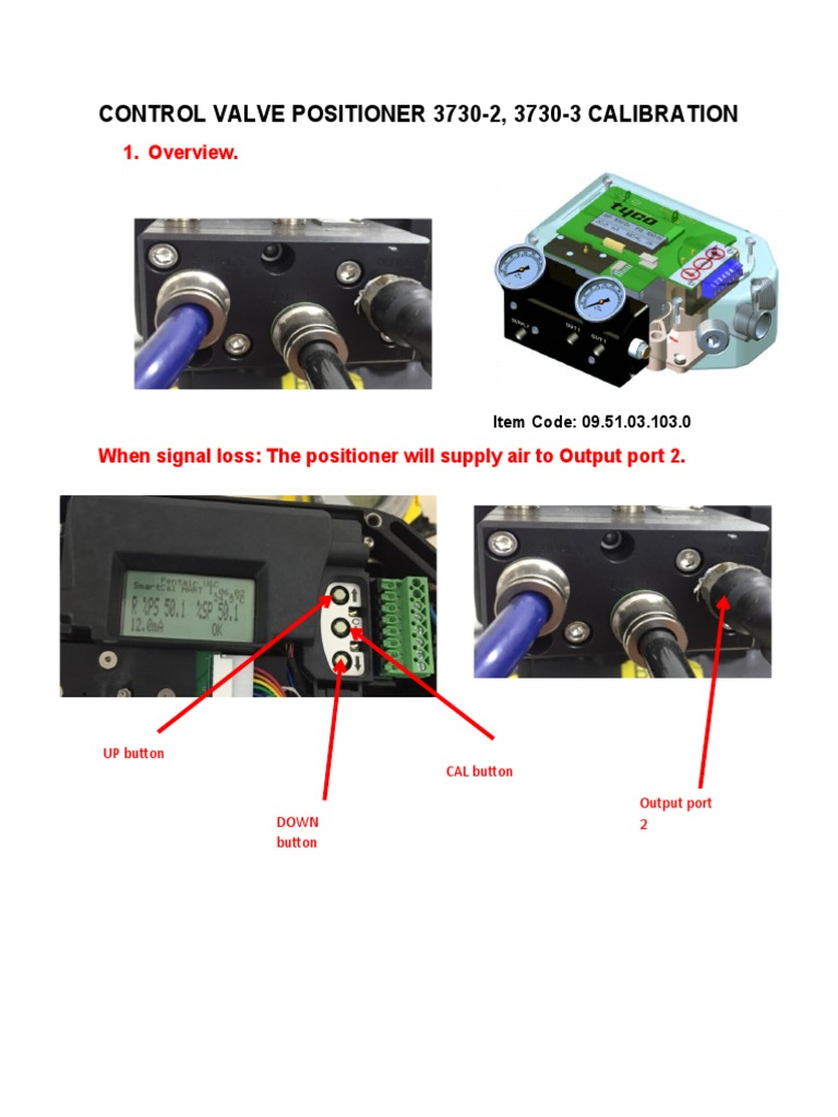 Tyco Positioner Calibration | PDF