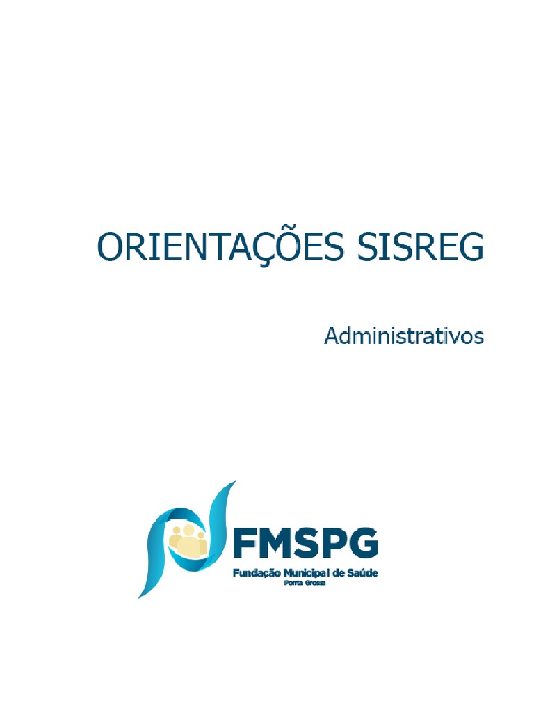 Gestão do SISREG em Ponta Grossa | PDF | Hospital | Fazer login