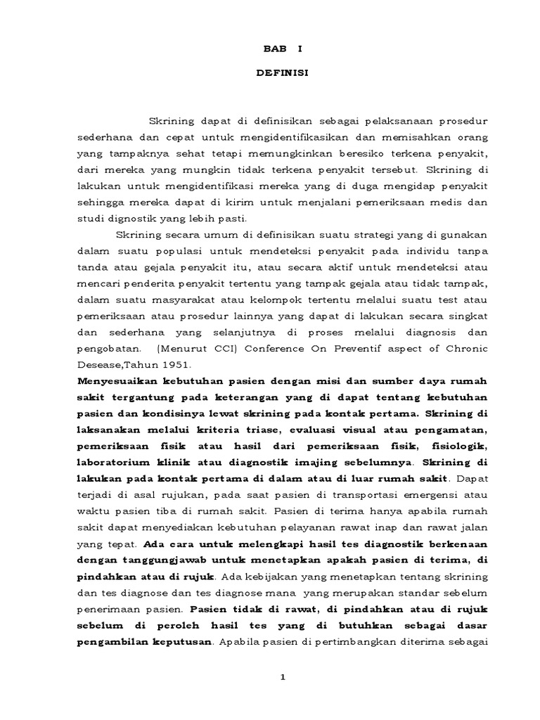 Akp 1, Akp 1.2 .Panduan Skrining | PDF