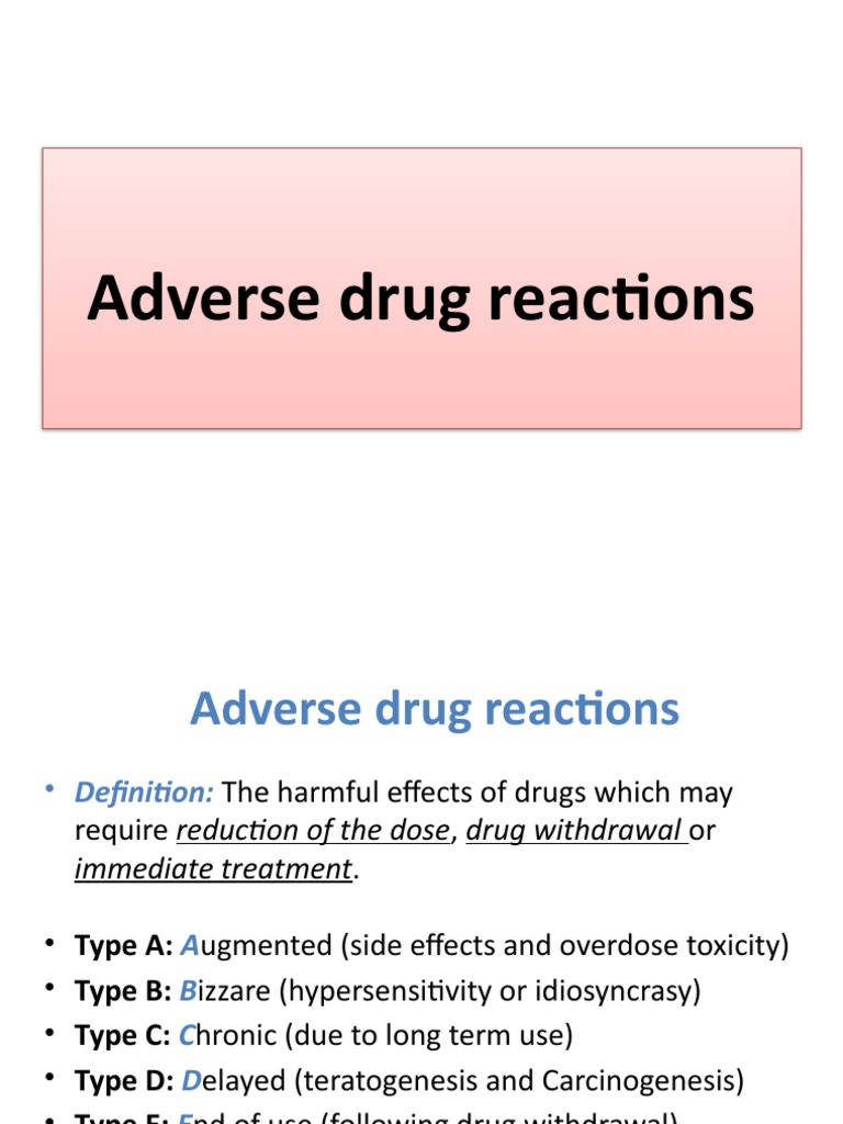 Adverse Effects | PDF | Allergy | Enzyme